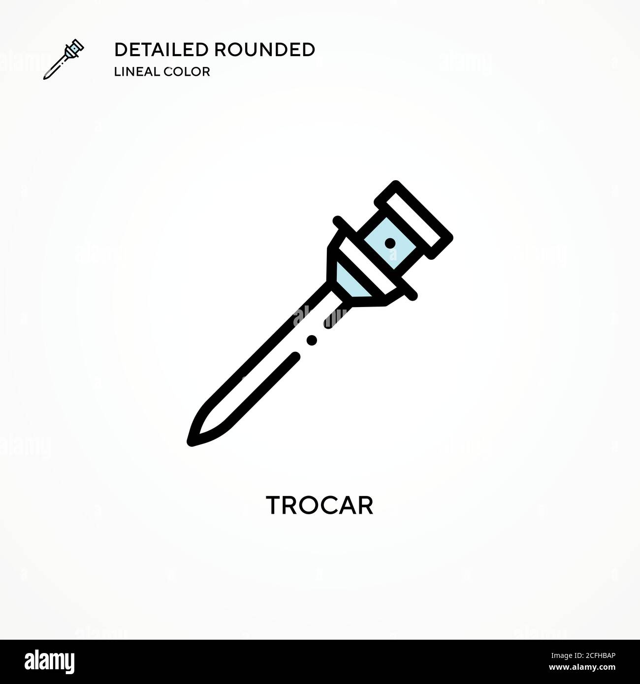 Trocar vector icon. Modern vector illustration concepts. Easy to edit ...