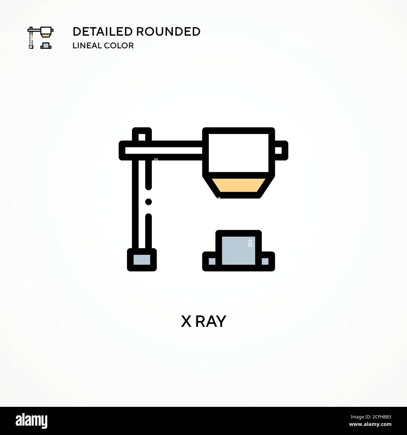 X ray vector icon. Modern vector illustration concepts. Easy to edit ...