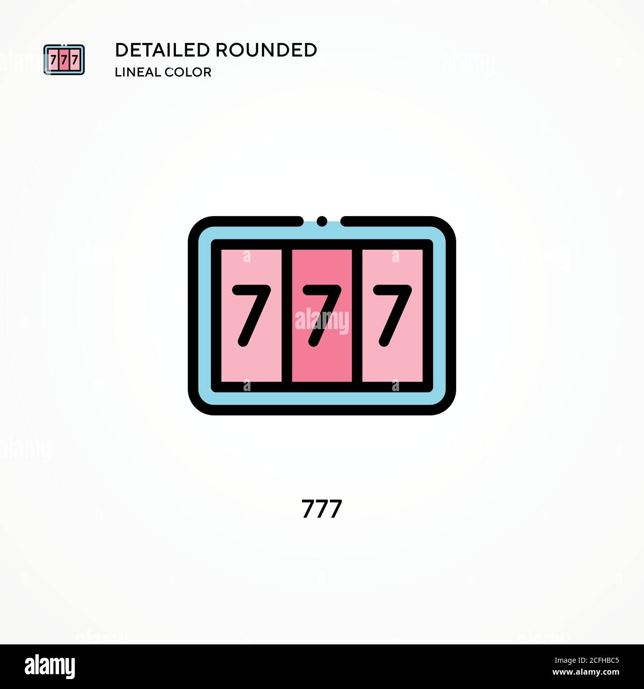 777 vector icon. Modern vector illustration concepts. Easy to edit and ...