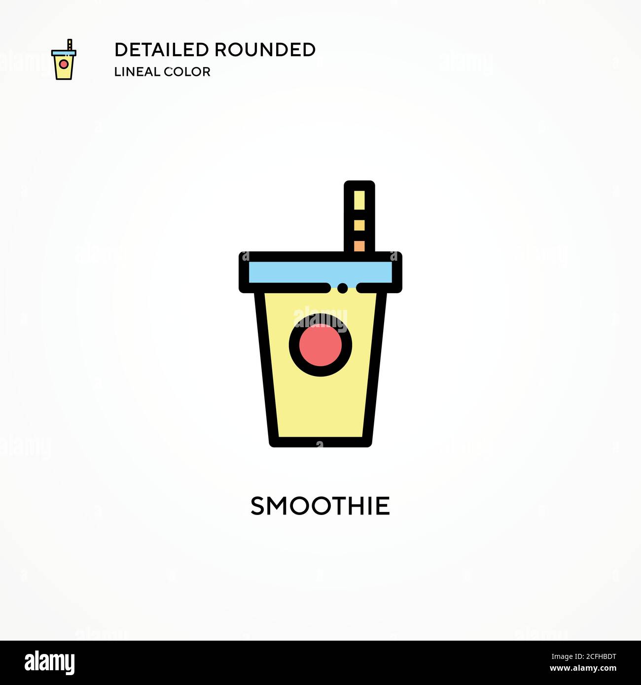 Smoothie vector icon. Modern vector illustration concepts. Easy to edit ...