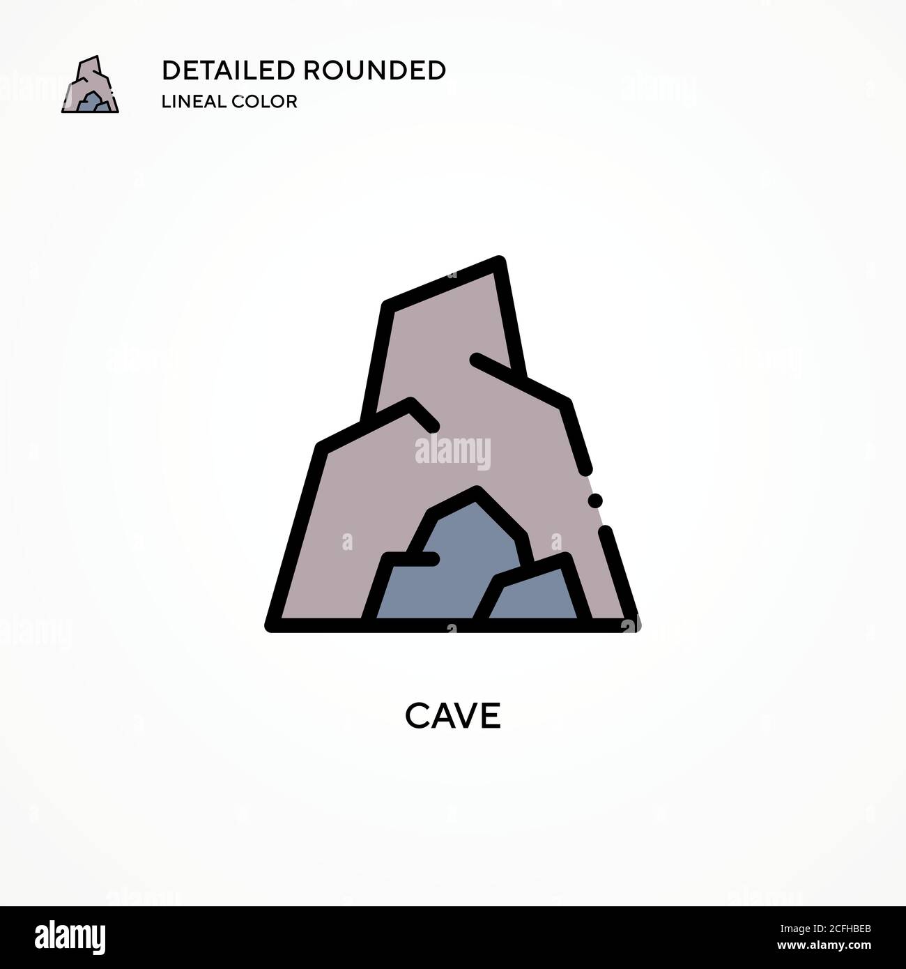 Cave vector icon. Modern vector illustration concepts. Easy to edit and ...