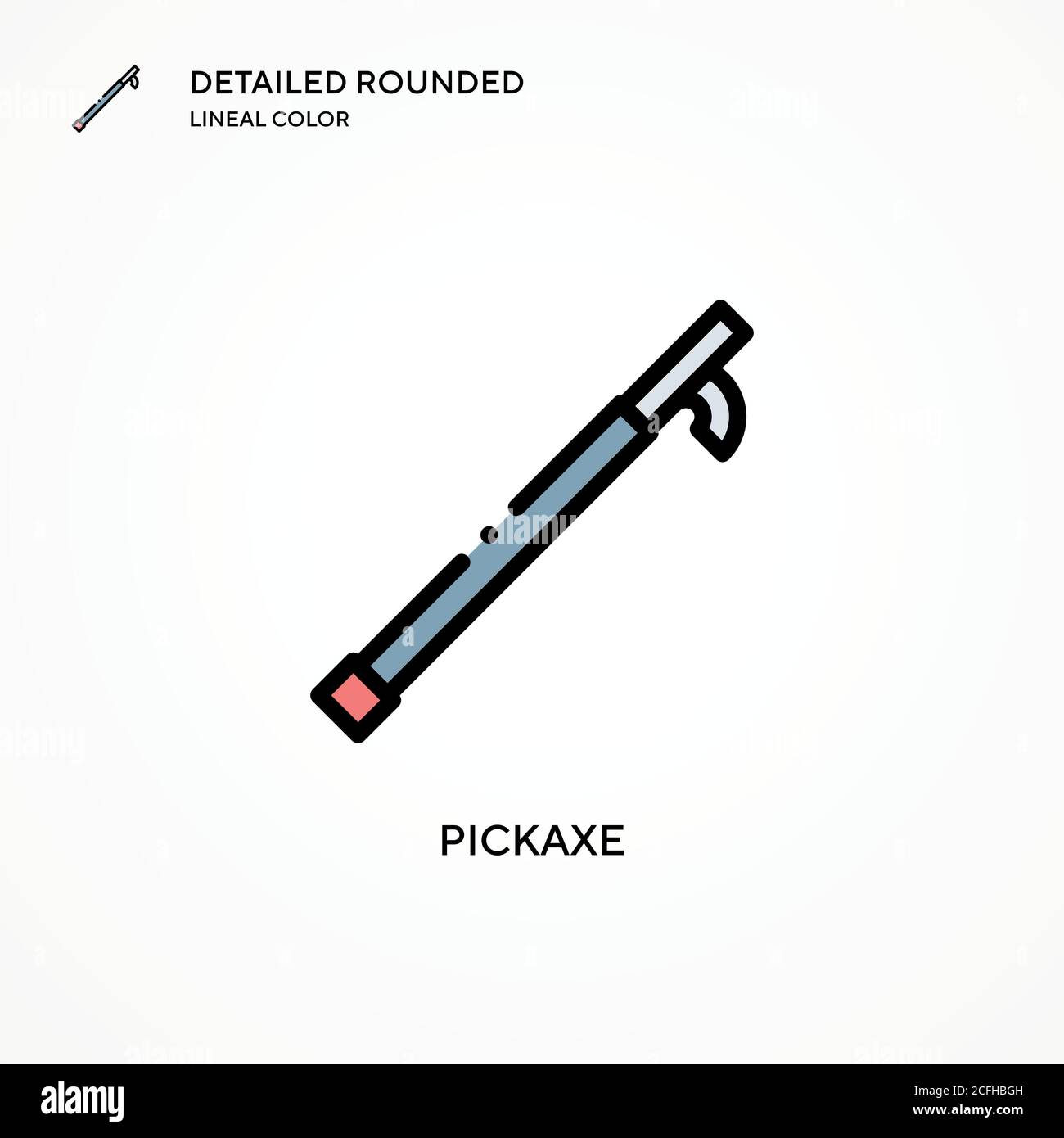 Pickaxe vector icon. Modern vector illustration concepts. Easy to edit ...