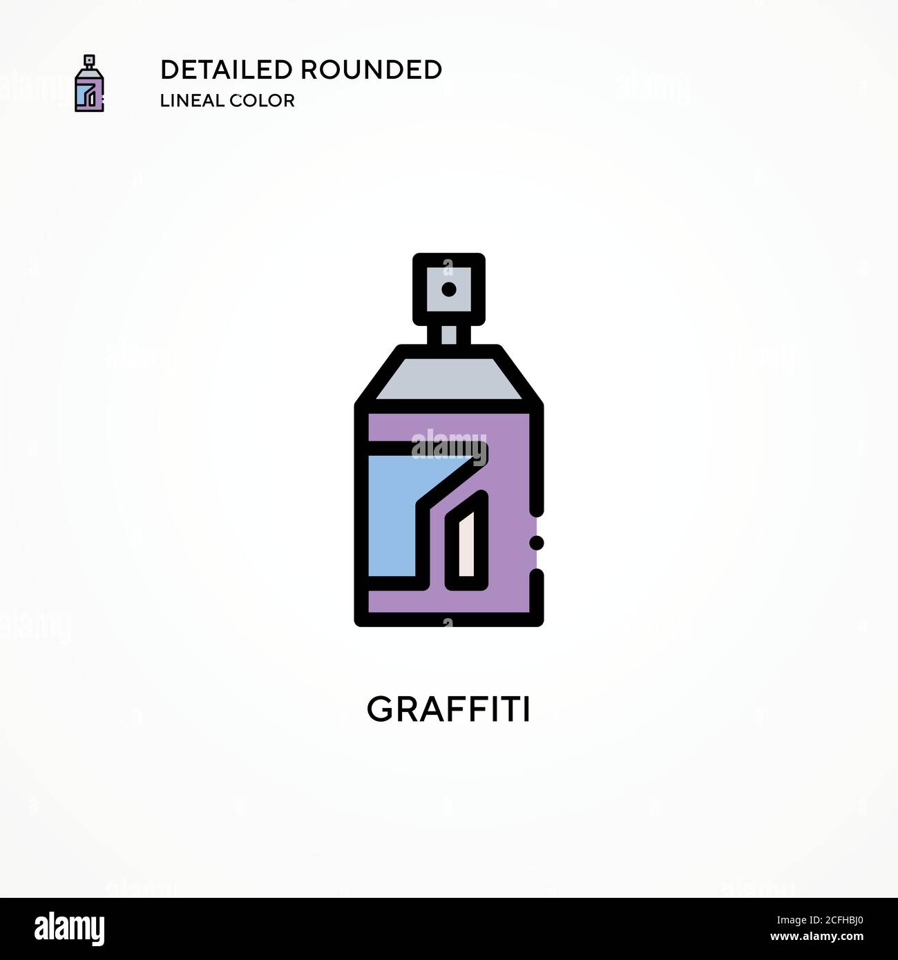 Graffiti vector icon. Modern vector illustration concepts. Easy to edit ...