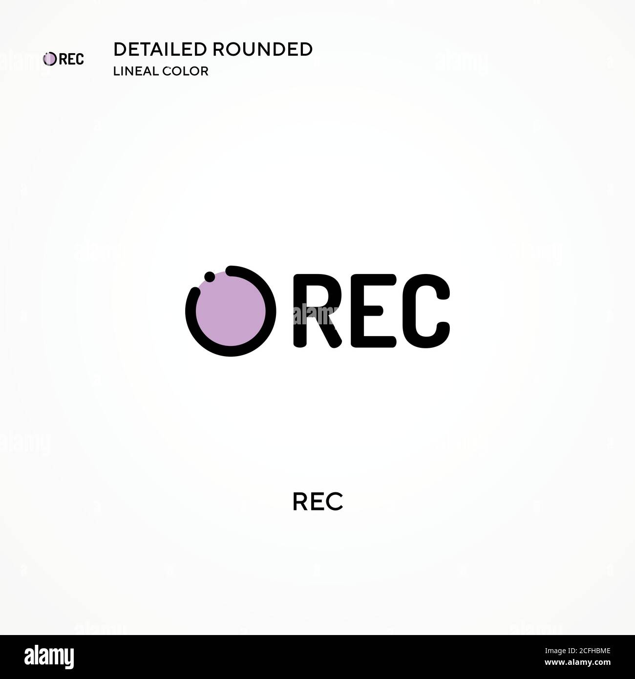 Rec vector icon. Modern vector illustration concepts. Easy to edit and ...