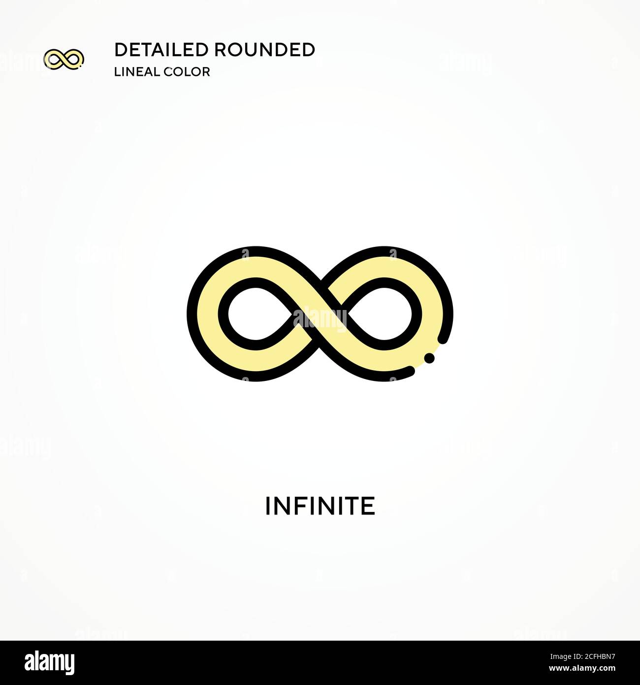 Infinite vector icon. Modern vector illustration concepts. Easy to edit ...