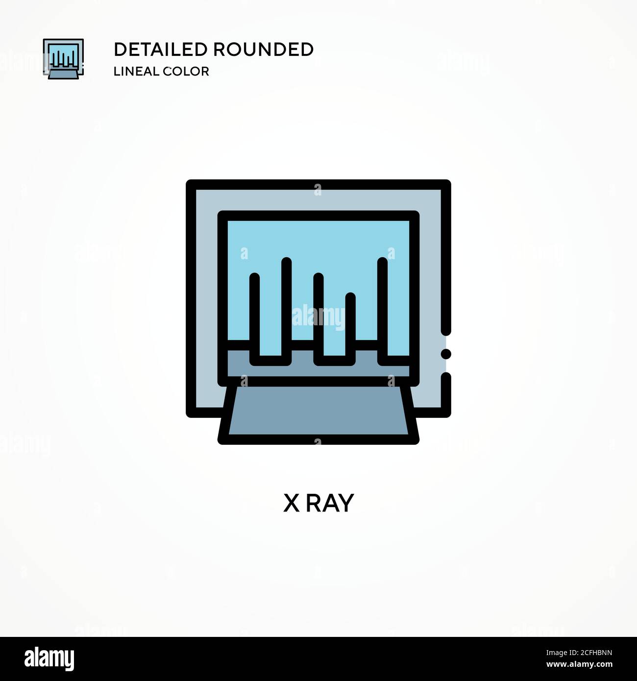 X ray vector icon. Modern vector illustration concepts. Easy to edit ...