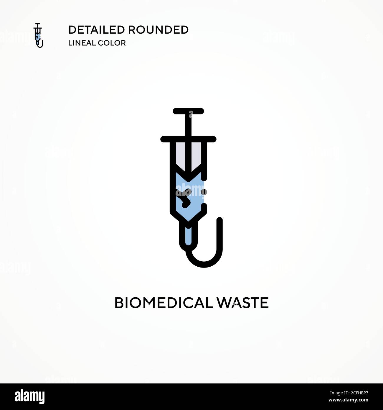 Biomedical waste vector icon. Modern vector illustration concepts. Easy ...