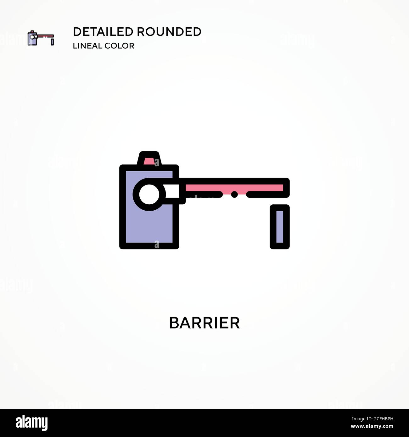 Barrier vector icon. Modern vector illustration concepts. Easy to edit ...
