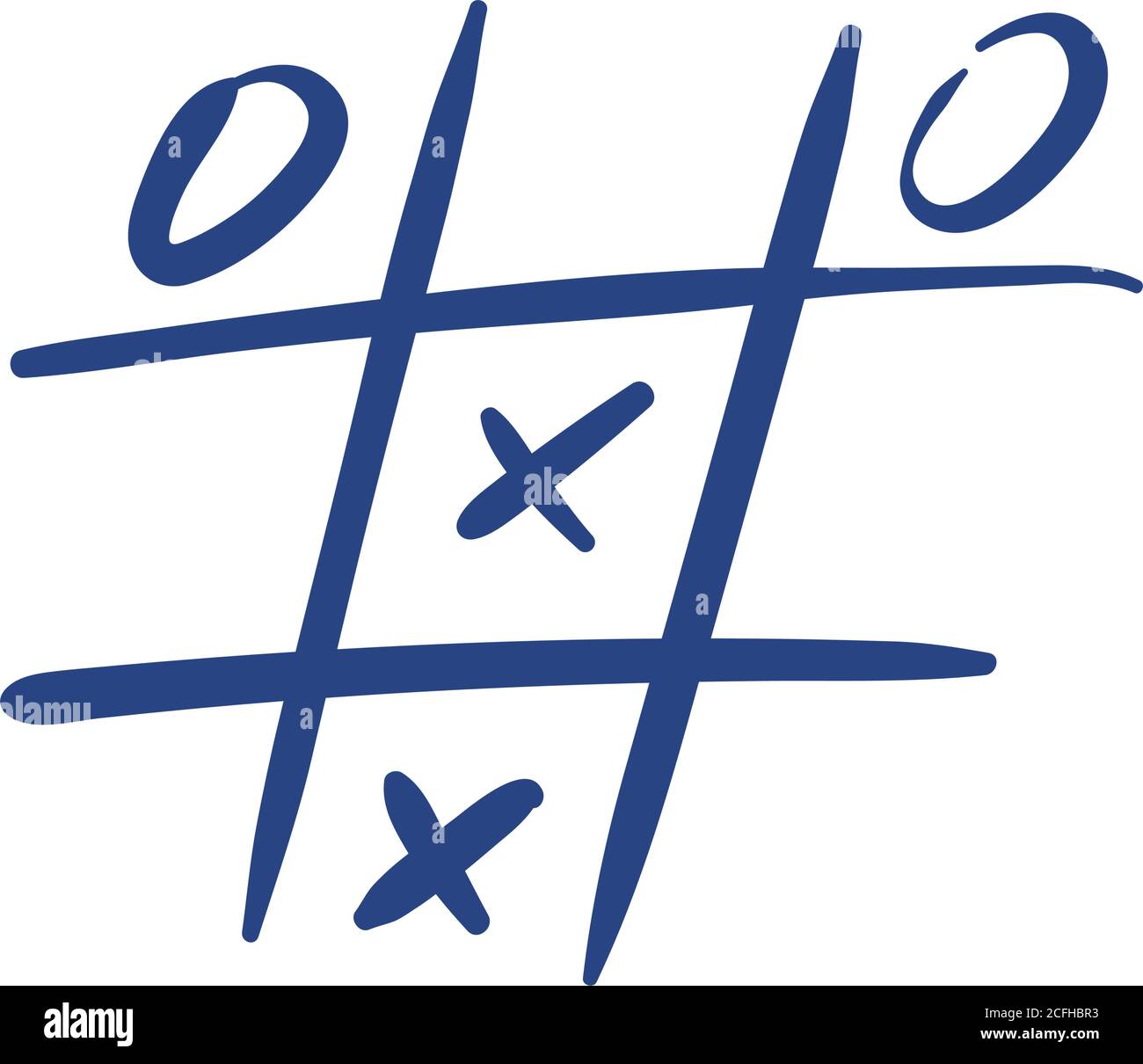 tic tac toe game free form style icon vector illustration design Stock ...