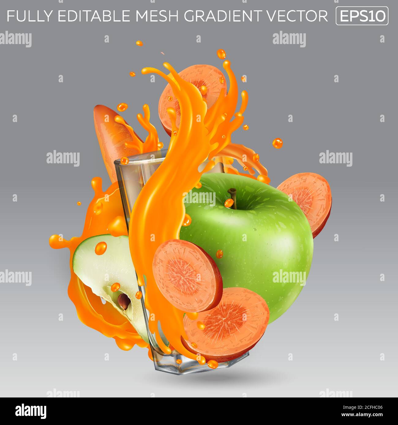 Fruit splash carrot hi-res stock photography and images - Alamy