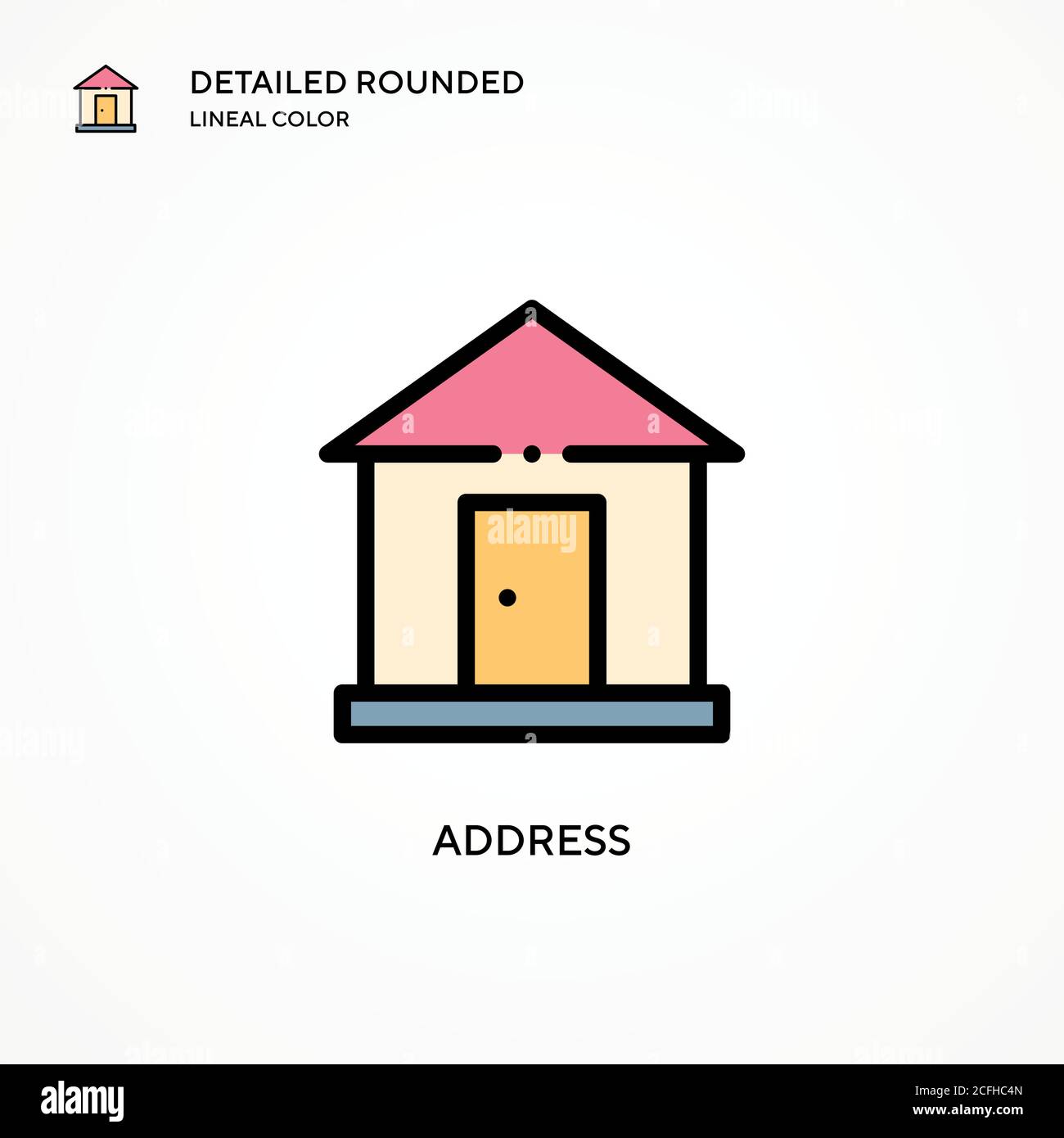 Address vector icon. Modern vector illustration concepts. Easy to edit ...
