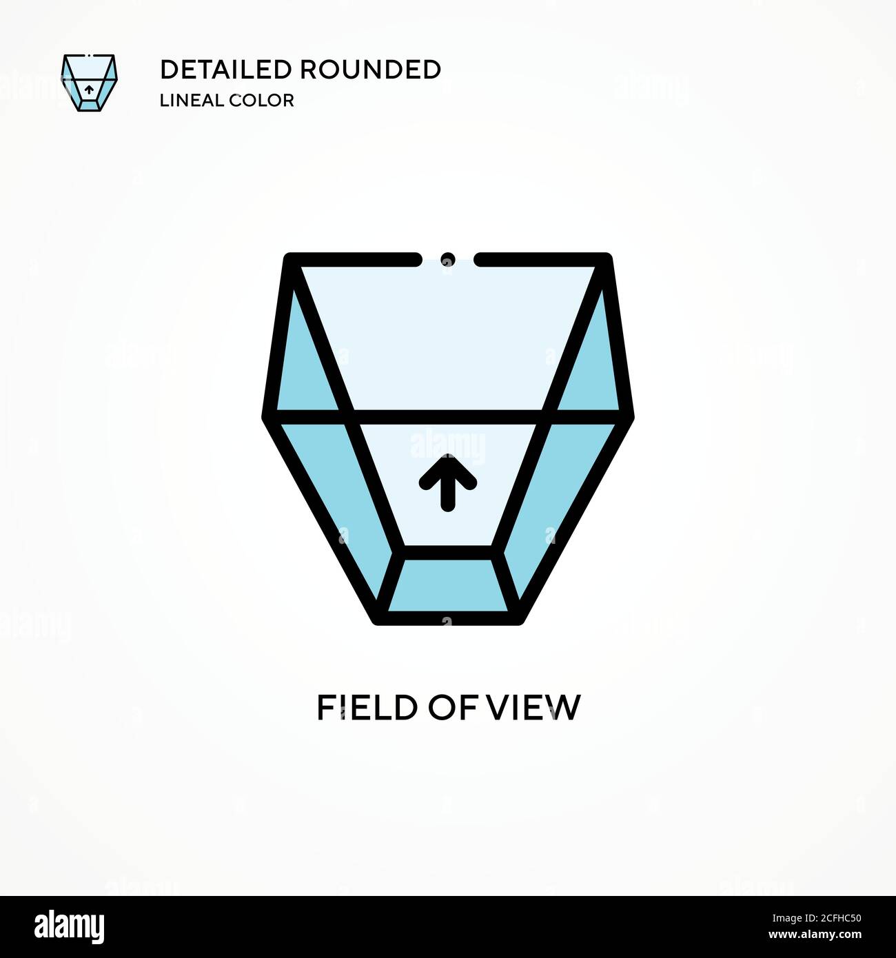 Field of view vector icon. Modern vector illustration concepts. Easy to ...