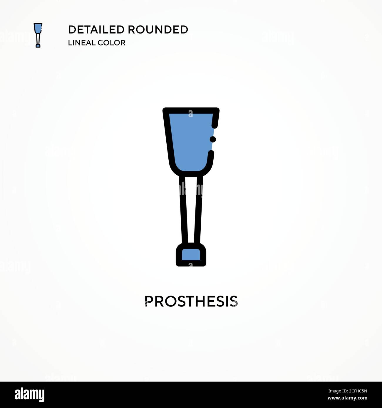 Prosthesis vector icon. Modern vector illustration concepts. Easy to ...