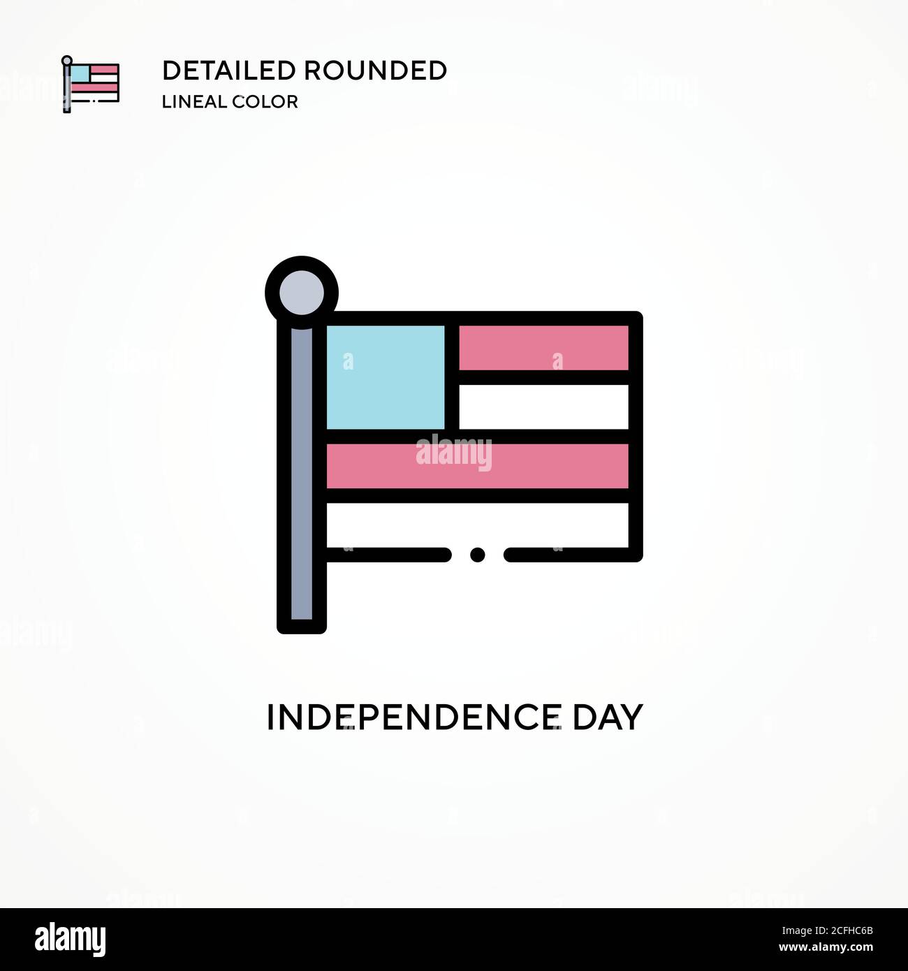 Independence day vector icon. Modern vector illustration concepts. Easy ...