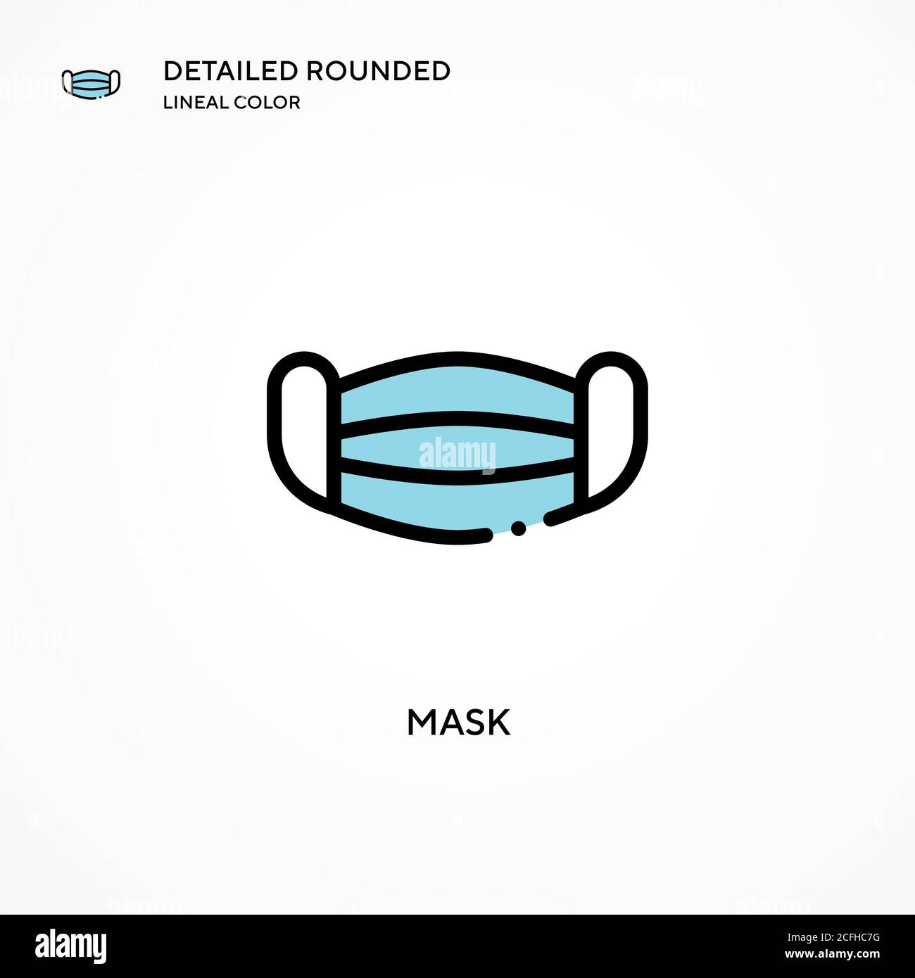 Mask vector icon. Modern vector illustration concepts. Easy to edit and ...