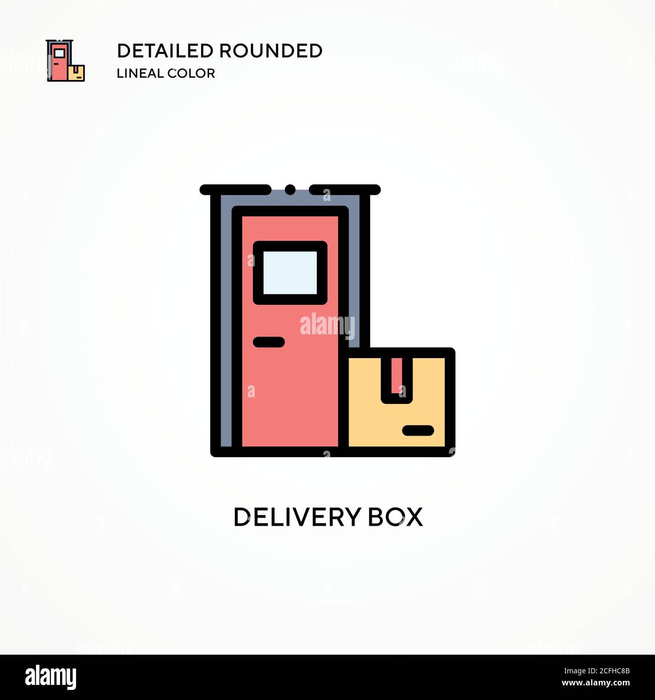 Delivery box vector icon. Modern vector illustration concepts. Easy to ...