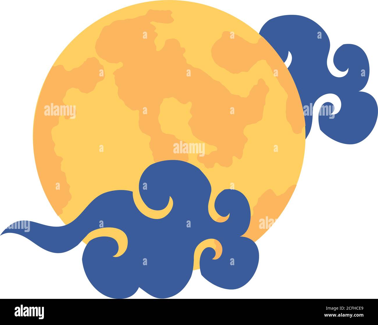 Mid autumn clouds fullmoon hi-res stock photography and images - Alamy