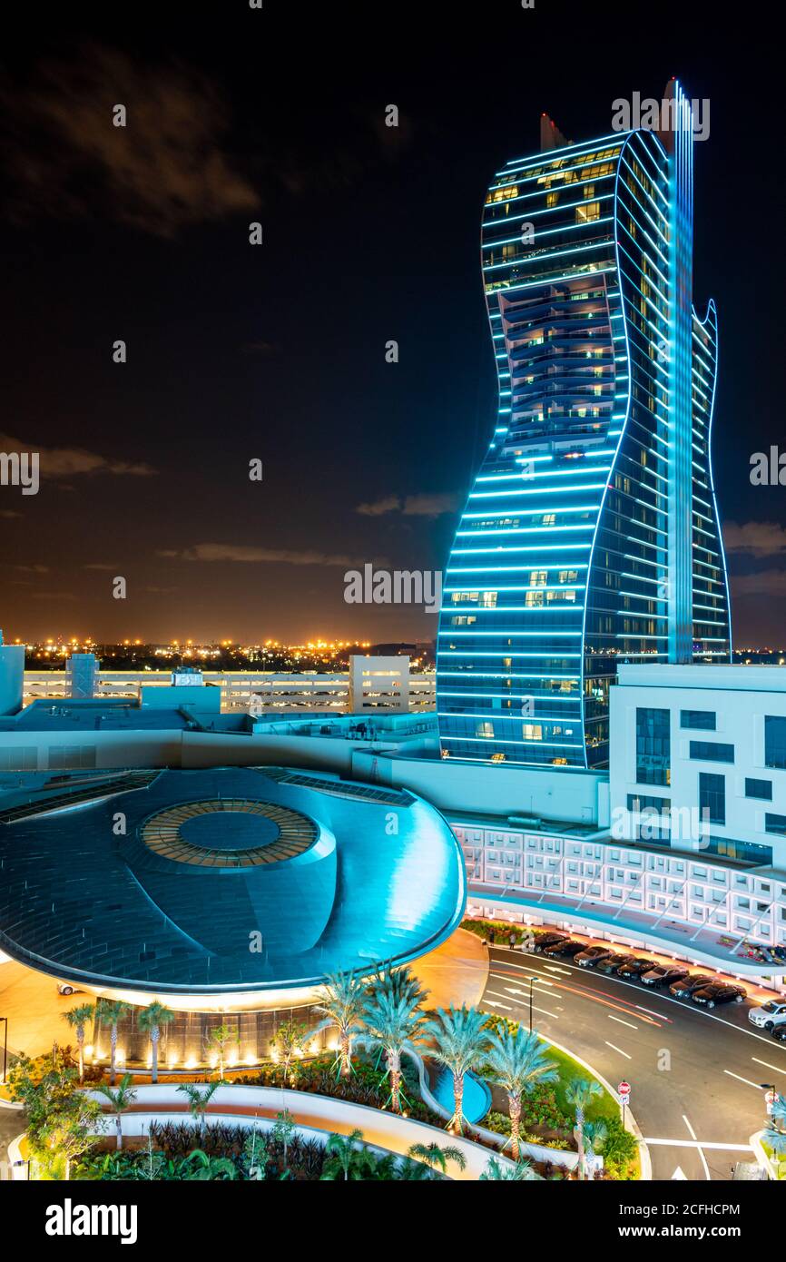 The amazing architecture of the Hard Rock Hotel Stock Photo - Alamy