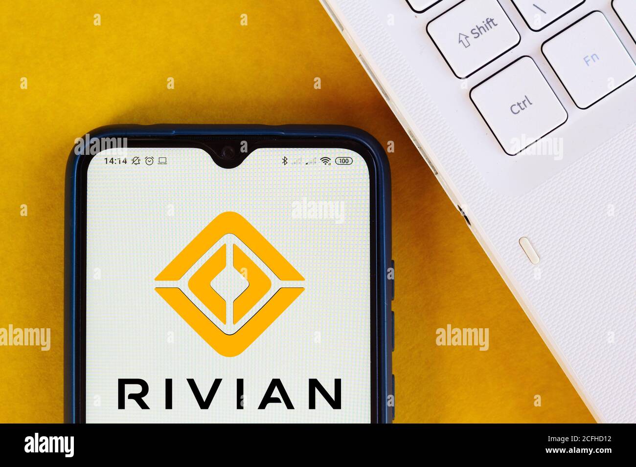 Rivian logo hi-res stock photography and images - Alamy