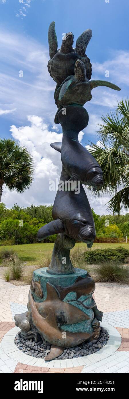 A beautiful sculpture devoted to marine life Stock Photo - Alamy