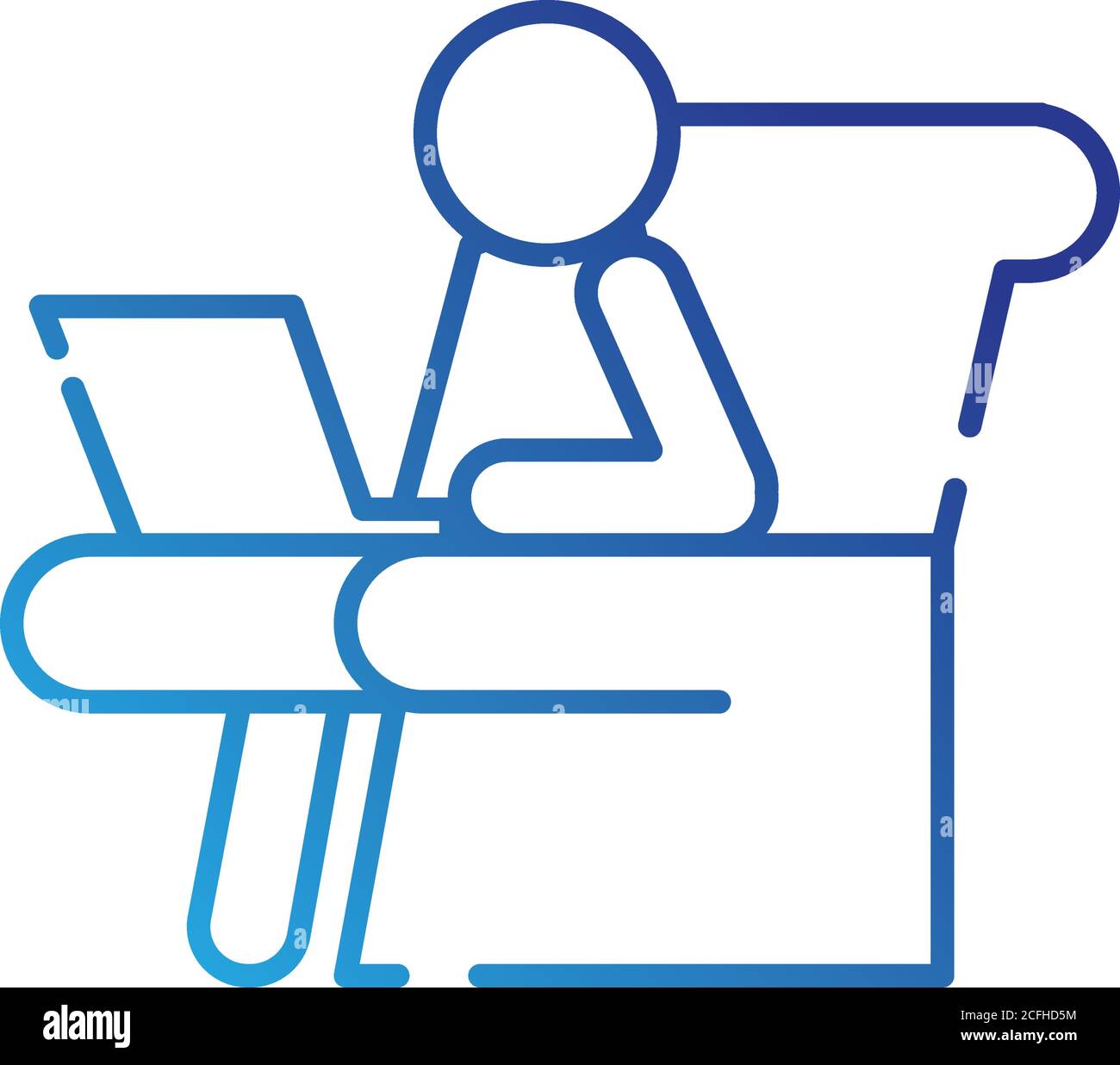 Profile seated Stock Vector Images - Alamy