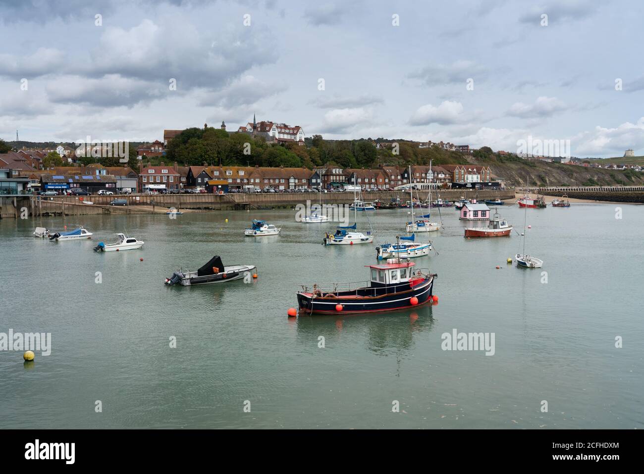 Folkestone Harbour and Seafront Stock Photo - Alamy