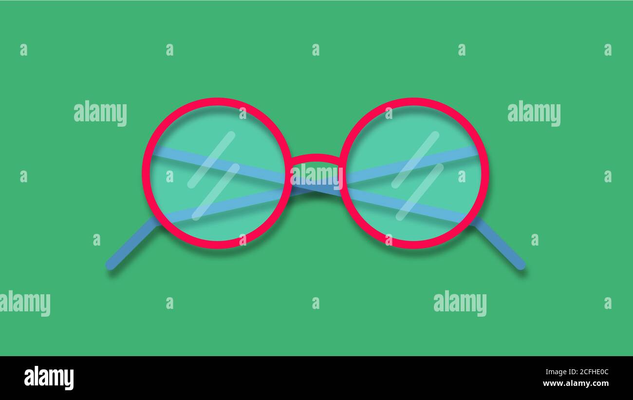 Cartoon glasses hi-res stock photography and images - Alamy