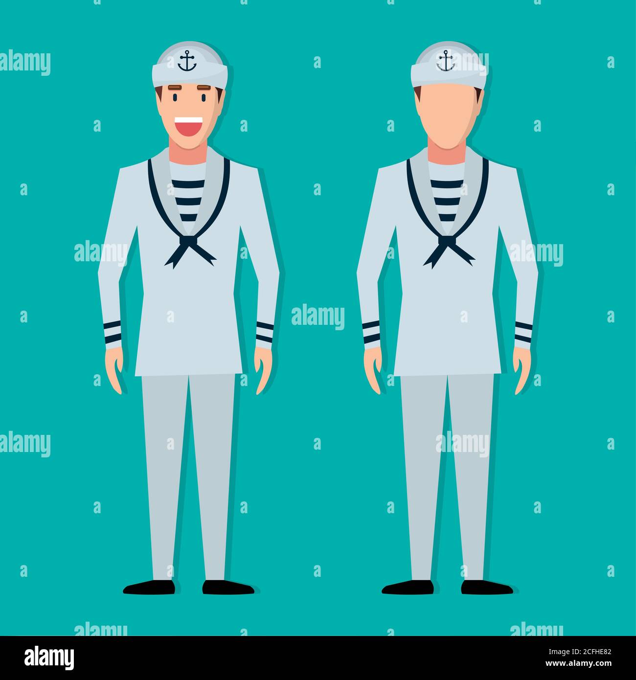 Marine Navy Uniform Stock Vector Images - Alamy