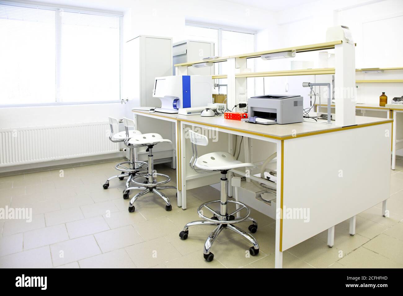 modern interior of biological laboratoratory in research center Stock ...