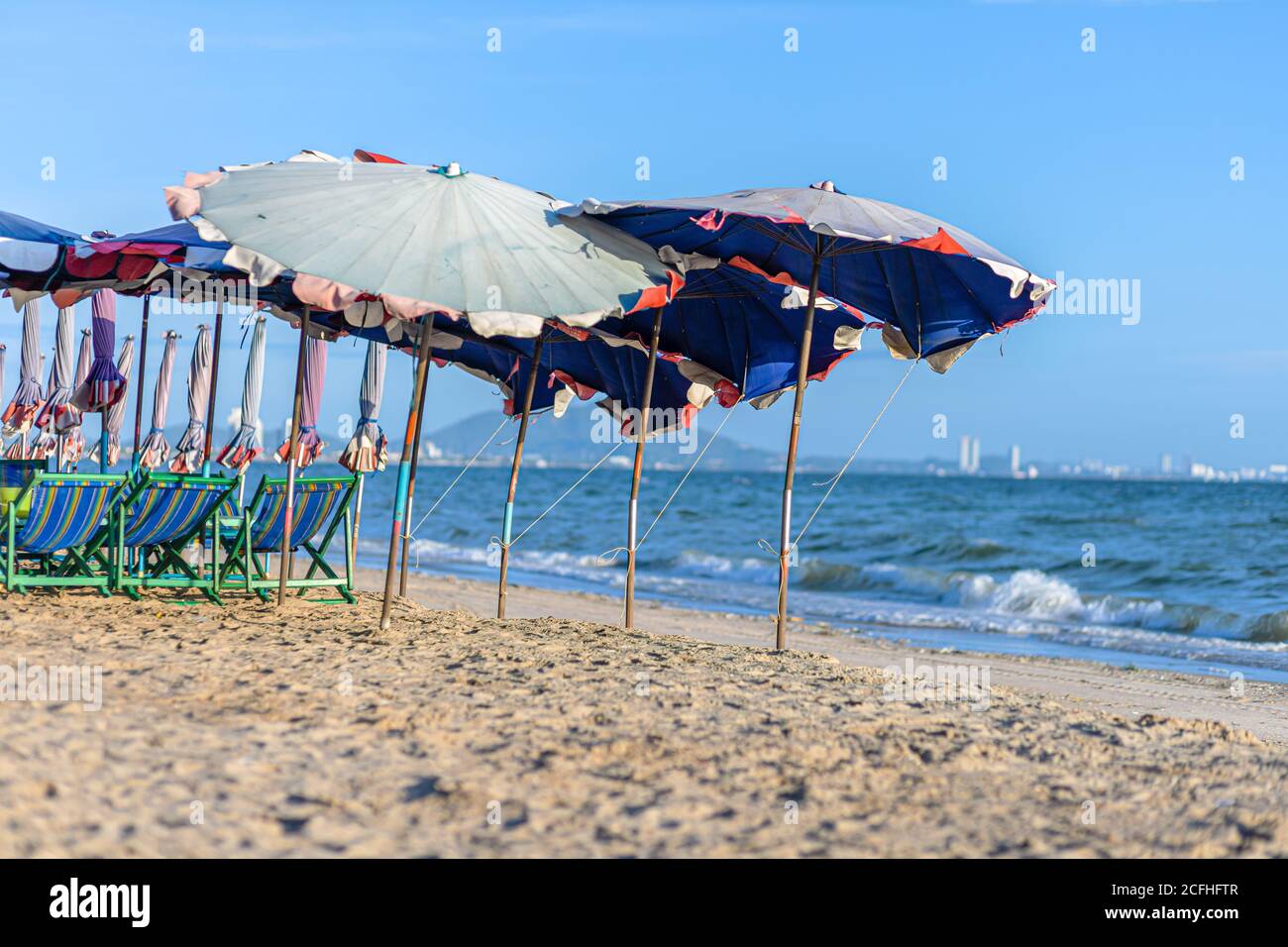 Sea relax under beach umbrella hi-res stock photography and images - Alamy