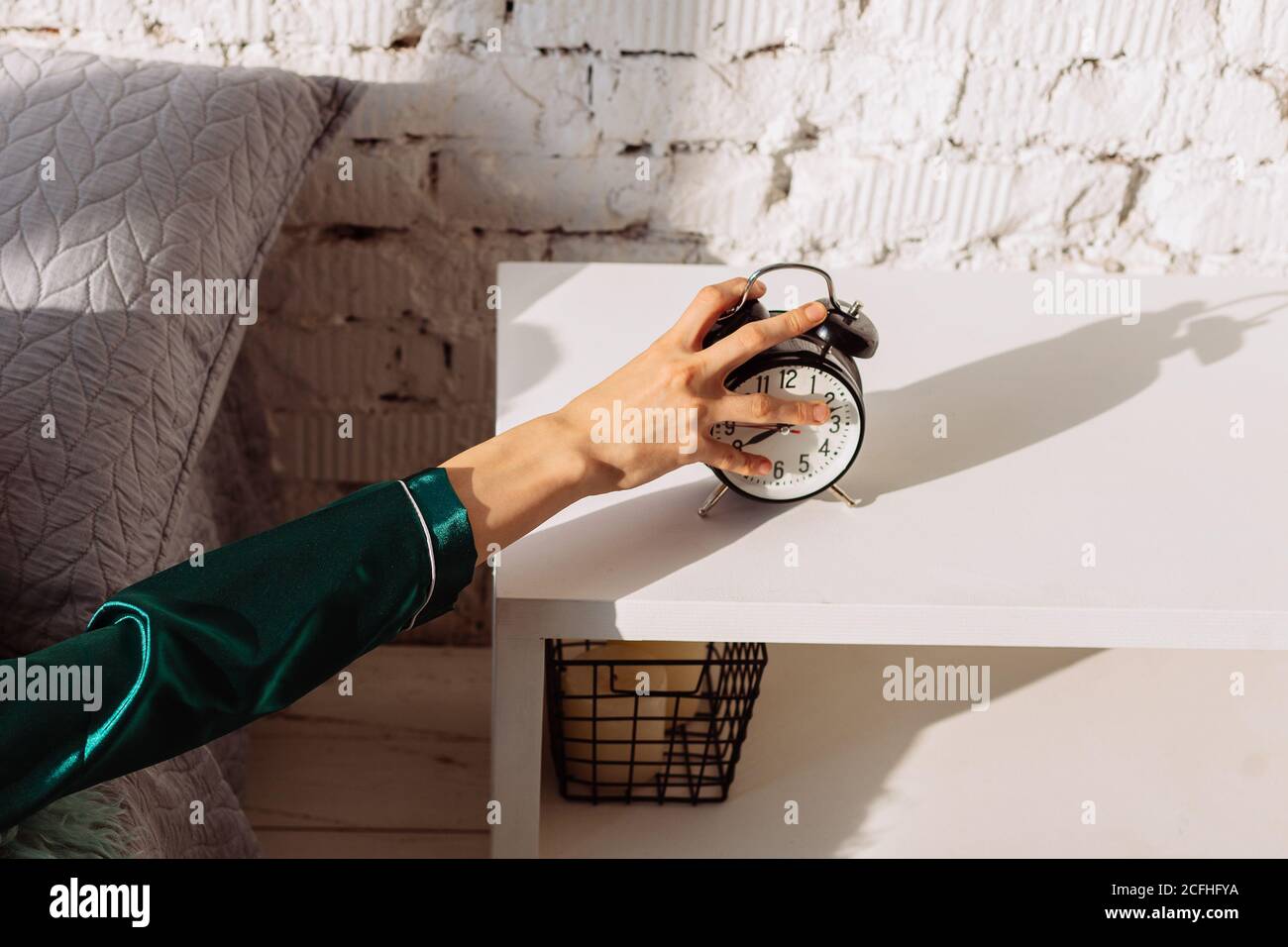Nightstand, clock hi-res stock photography and images - Alamy