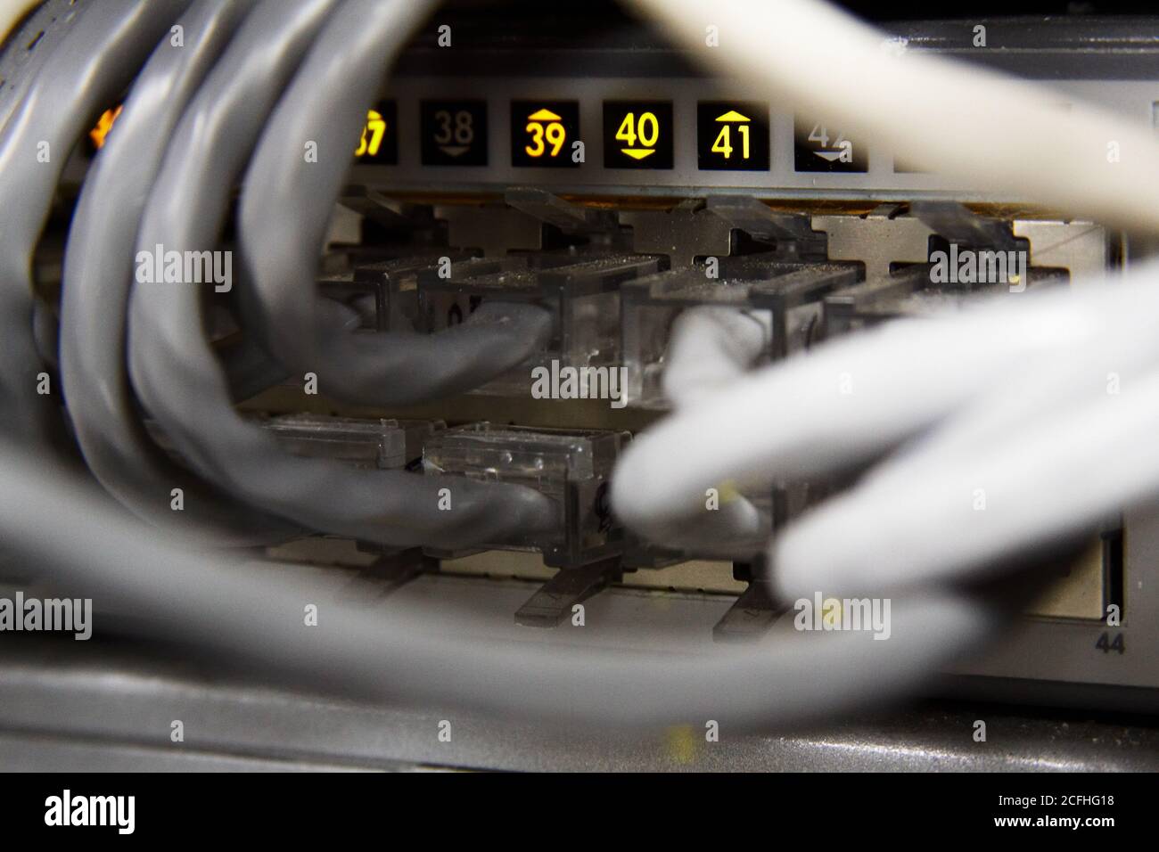 Cluster of cables hi-res stock photography and images - Alamy