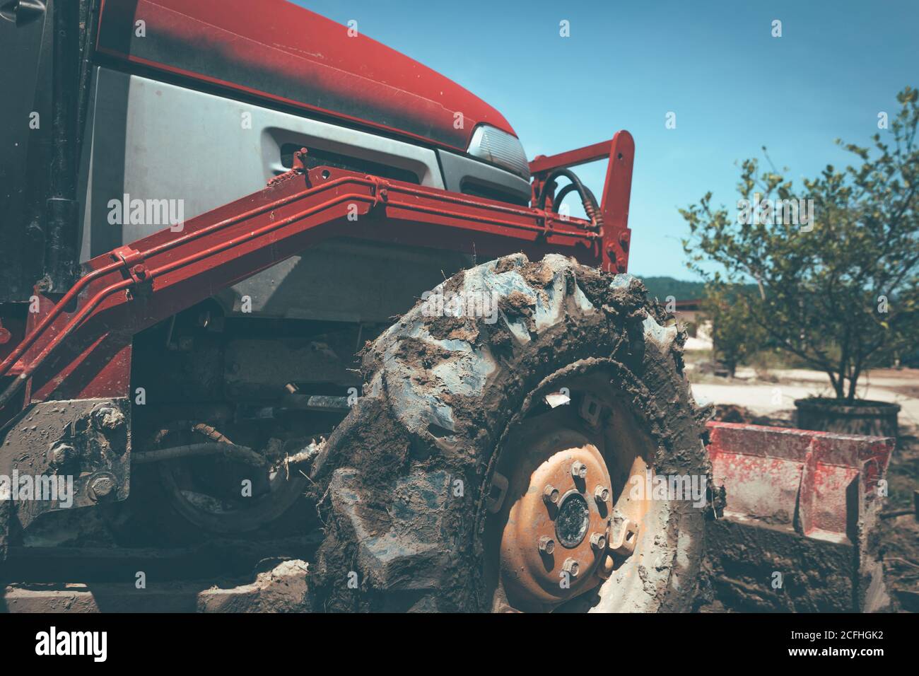 Agricultural machinery. Elements and parts of agro-technology.A closeup ...
