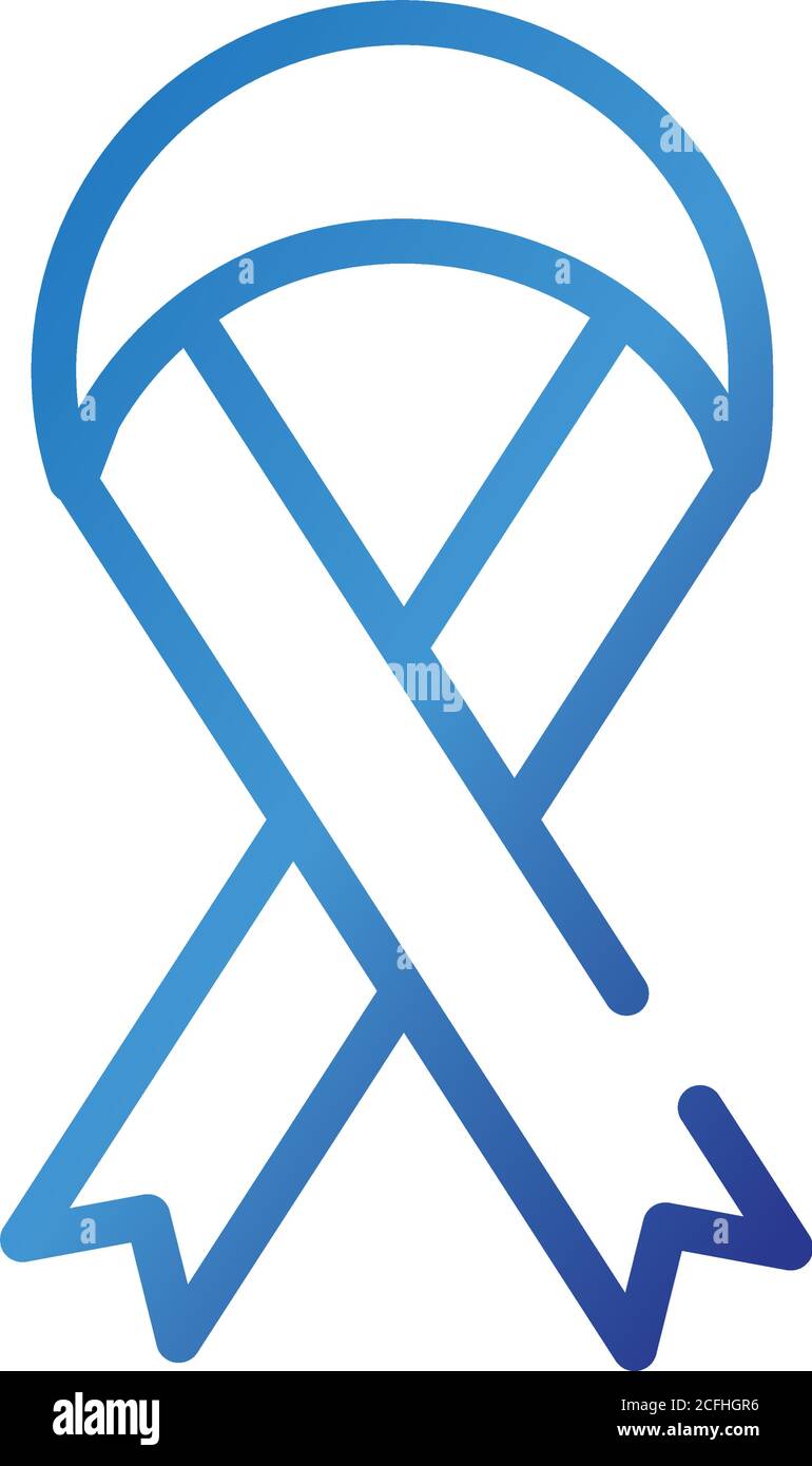 ribbon campaign gradient style icon vector illustration design Stock ...