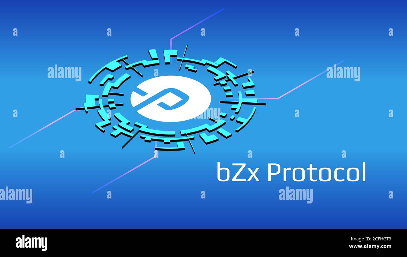 bZx Protocol BZRX isometric token symbol of the DeFi project in digital ...