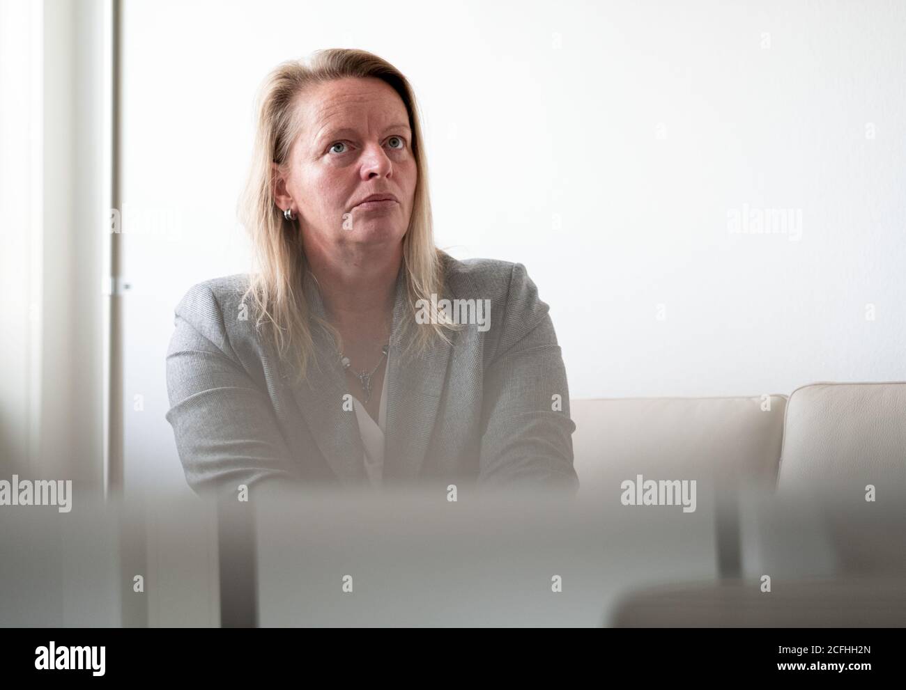 Hanover, Germany. 02nd Sep, 2020. Dana Guth, leader of the AfD ...