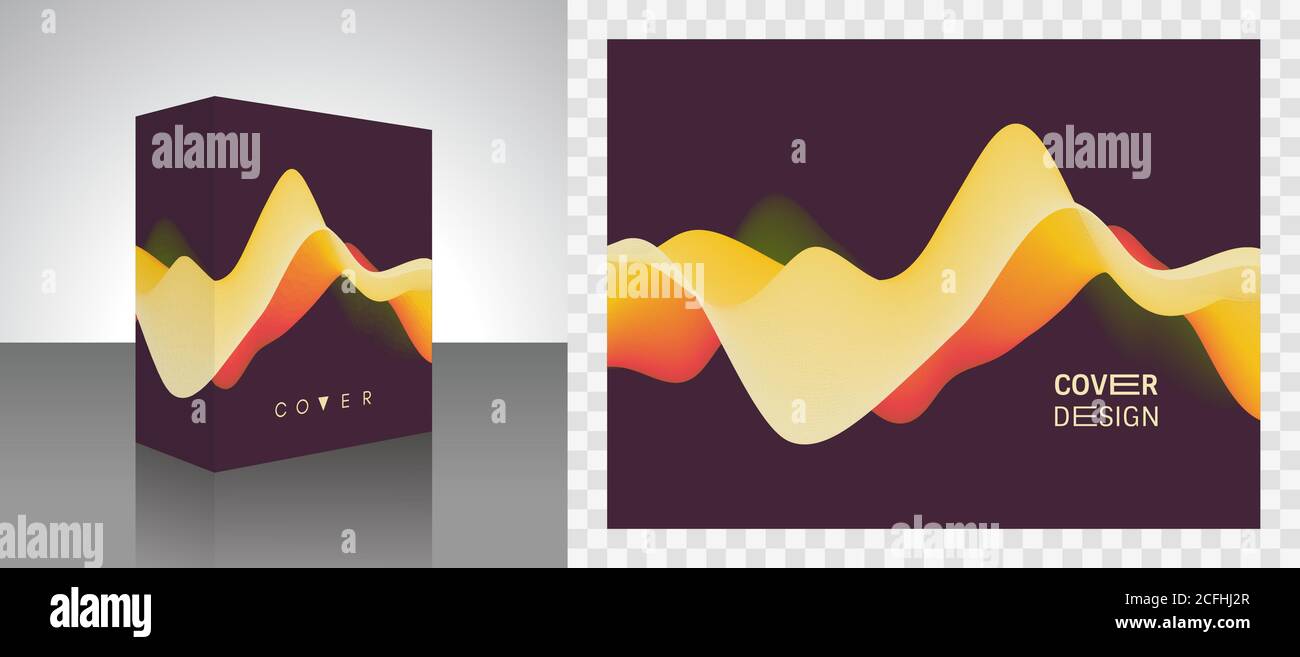 Realistic packaging box. Product packing. Abstract background with ...