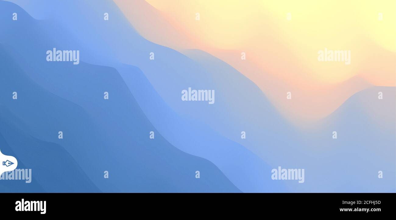 Landscape with mountains and sun. Sunrise. Mountainous terrain ...
