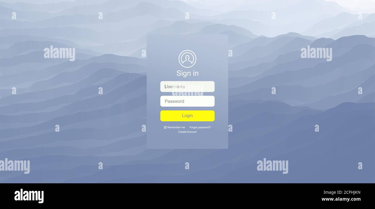 Login User Interface Modern Screen Design For Mobile App And Web