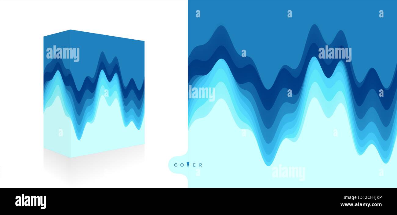 Realistic packaging box. Product packing. Abstract background with ...