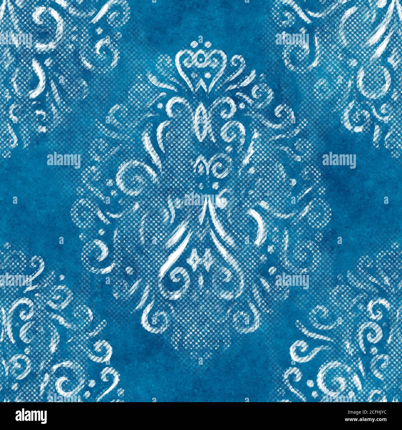 Seamless blue ink pen crosshatch blueprint pattern Stock Photo - Alamy