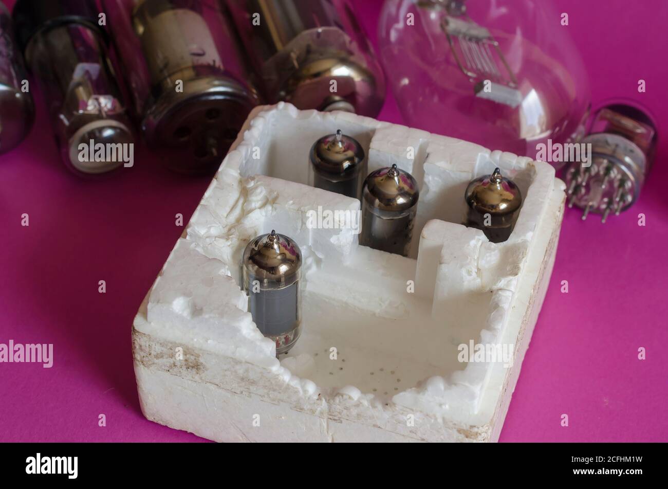 Old tv valve close up hi-res stock photography and images - Alamy