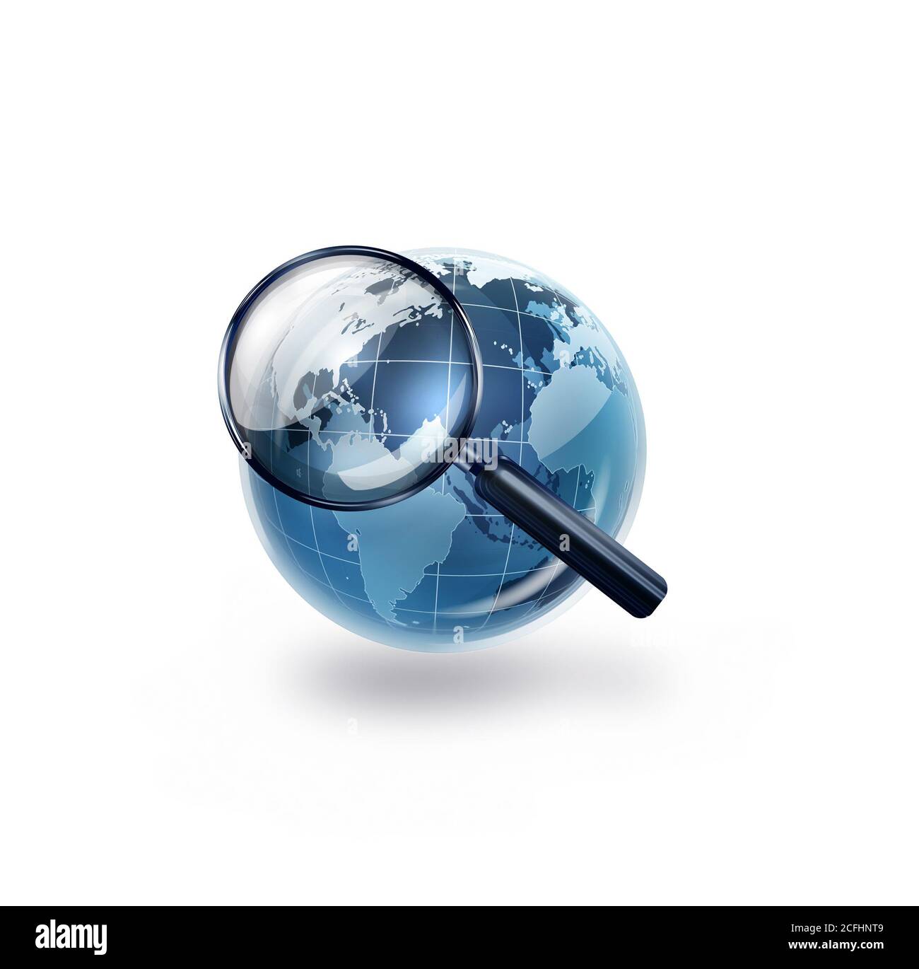 Magnifying glass icon image hi-res stock photography and images - Alamy