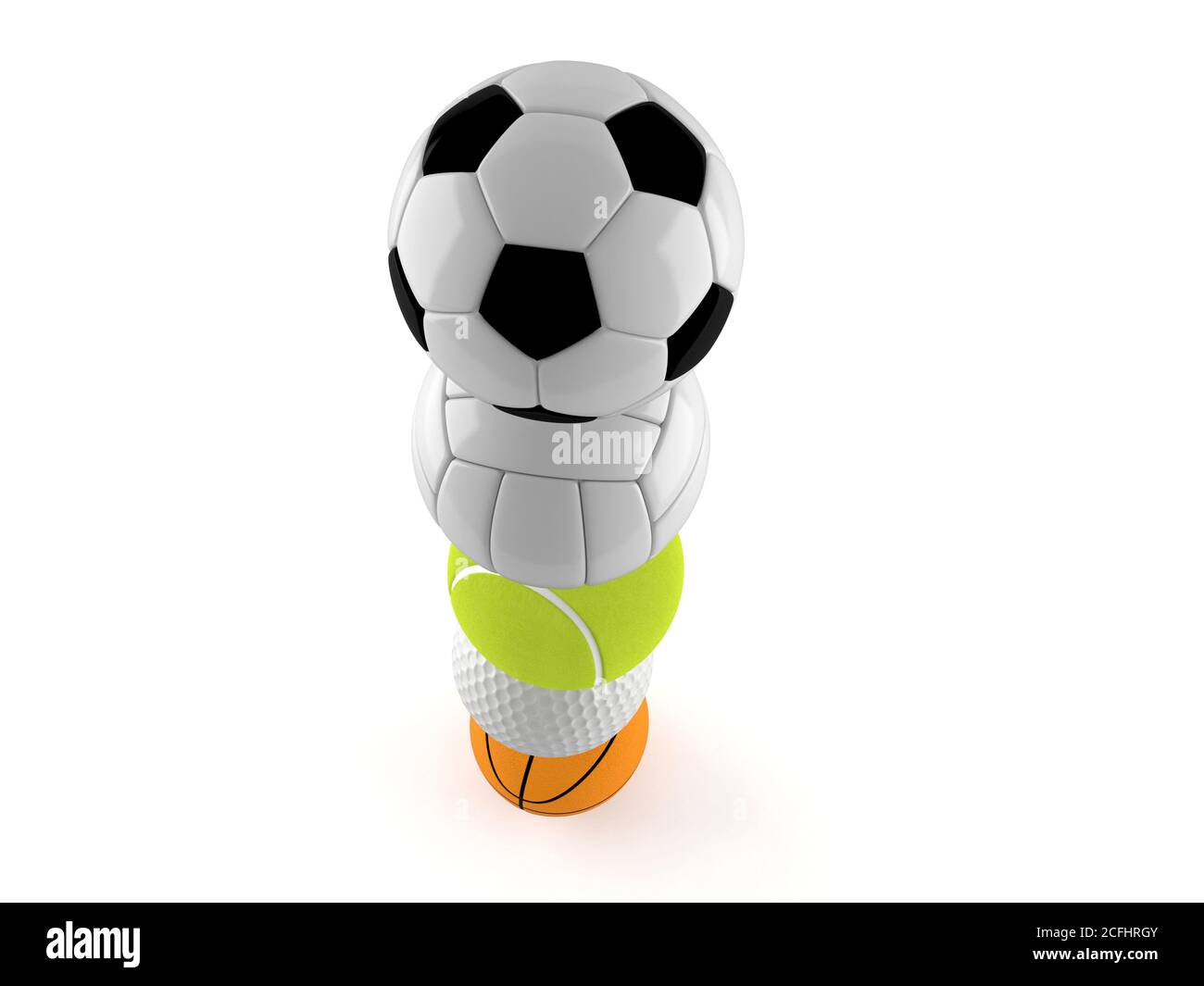 Balls isolated on white background Stock Photo - Alamy
