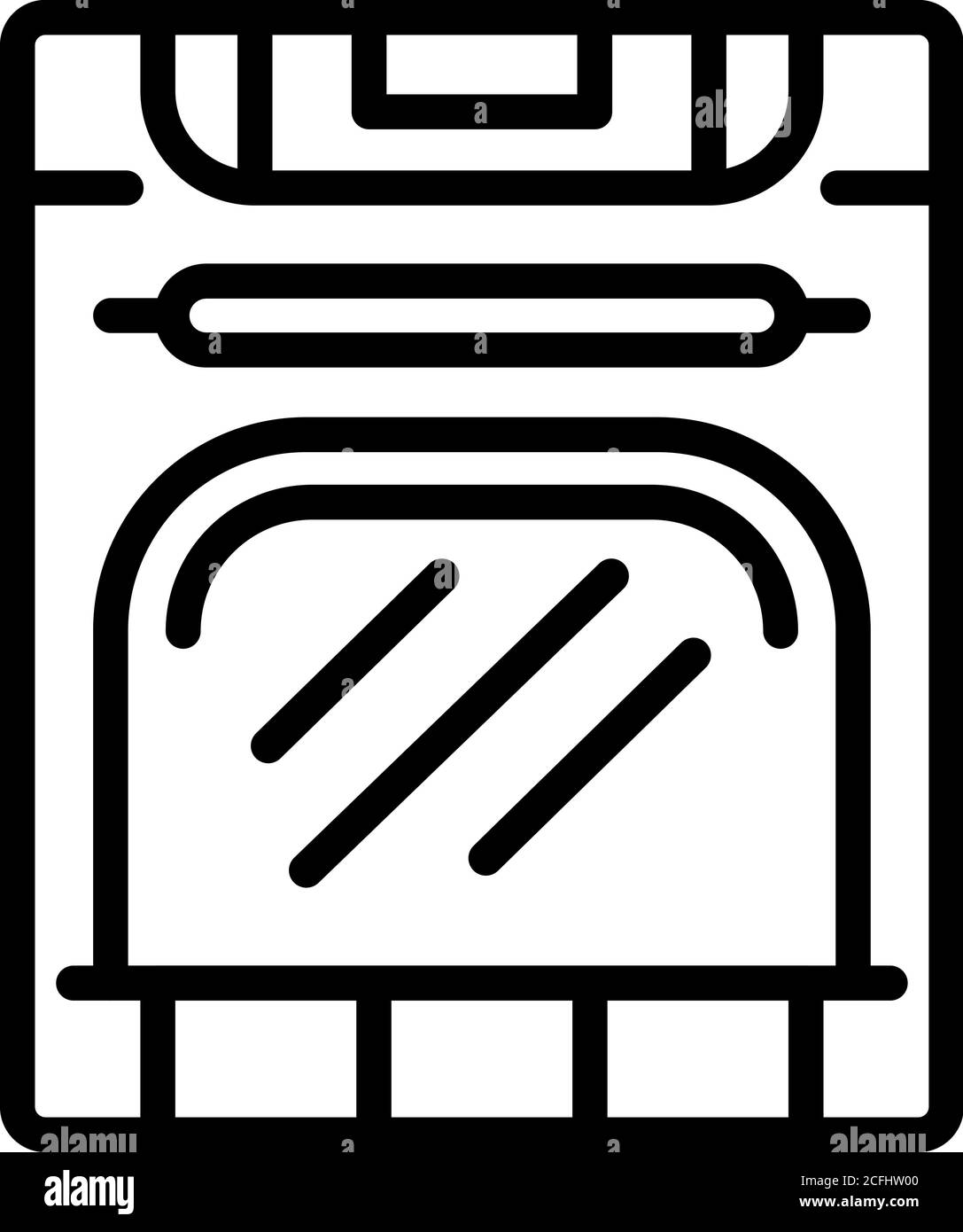 Oven icon, outline style Stock Vector Image & Art - Alamy