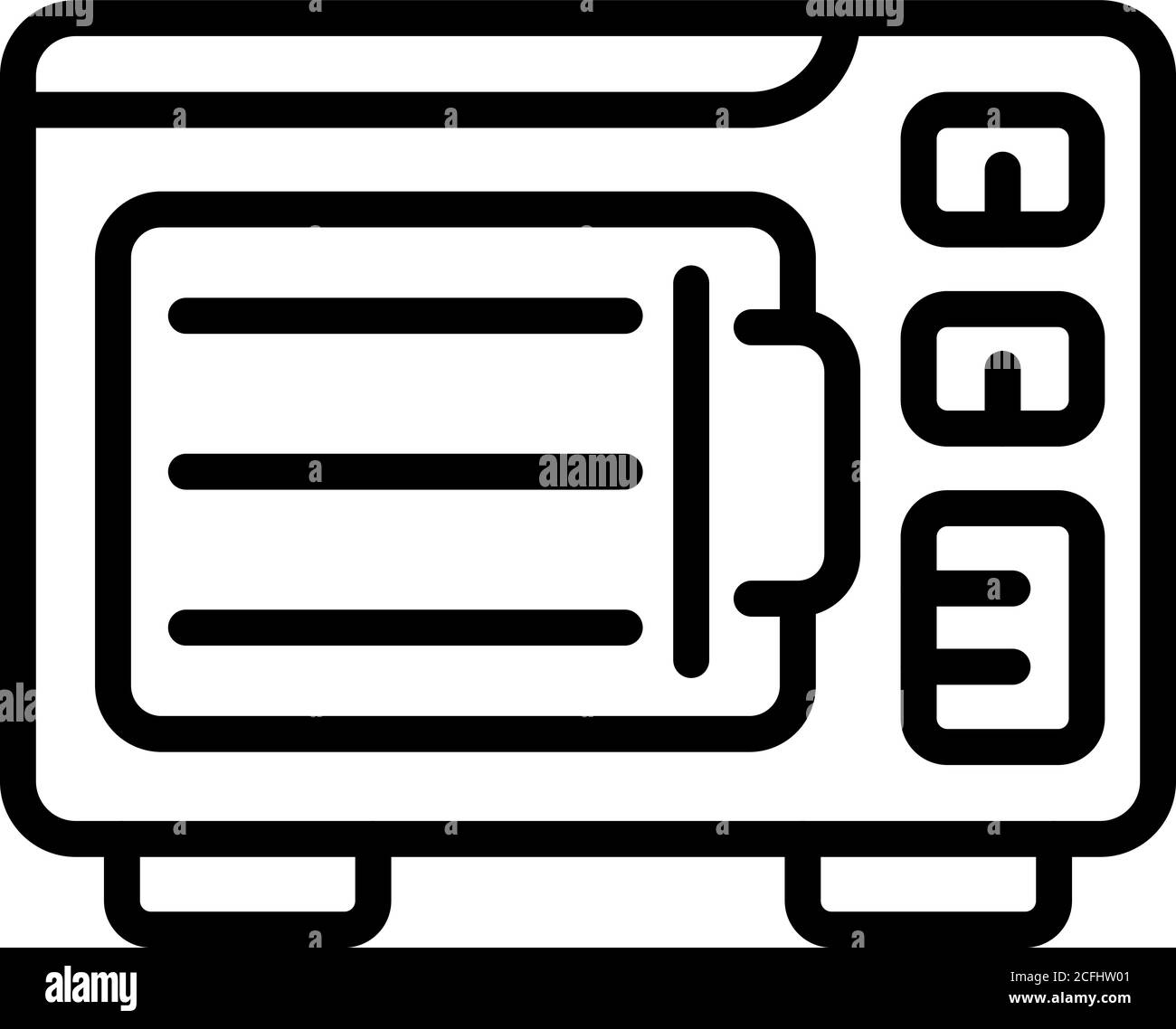 Microwave grill Black and White Stock Photos & Images - Alamy