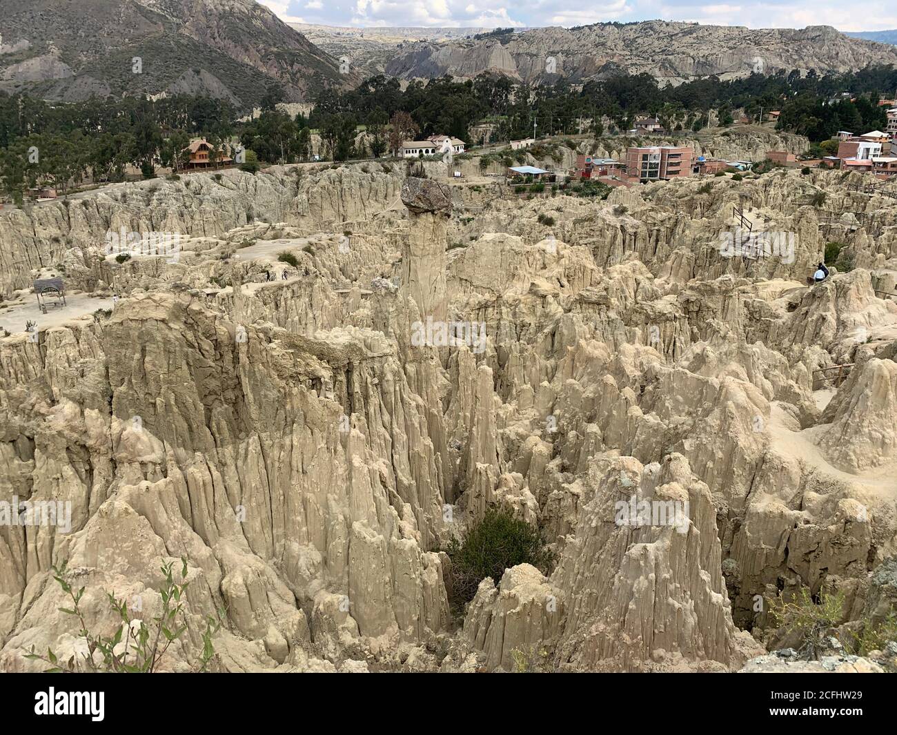 Rocky landscape Moon Valley (Valle de la Luna) in Bolivia, South ...