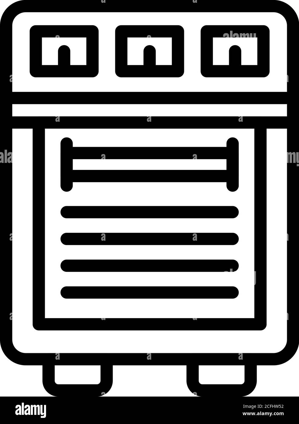 Electric cooker icon, outline style Stock Vector Image & Art - Alamy