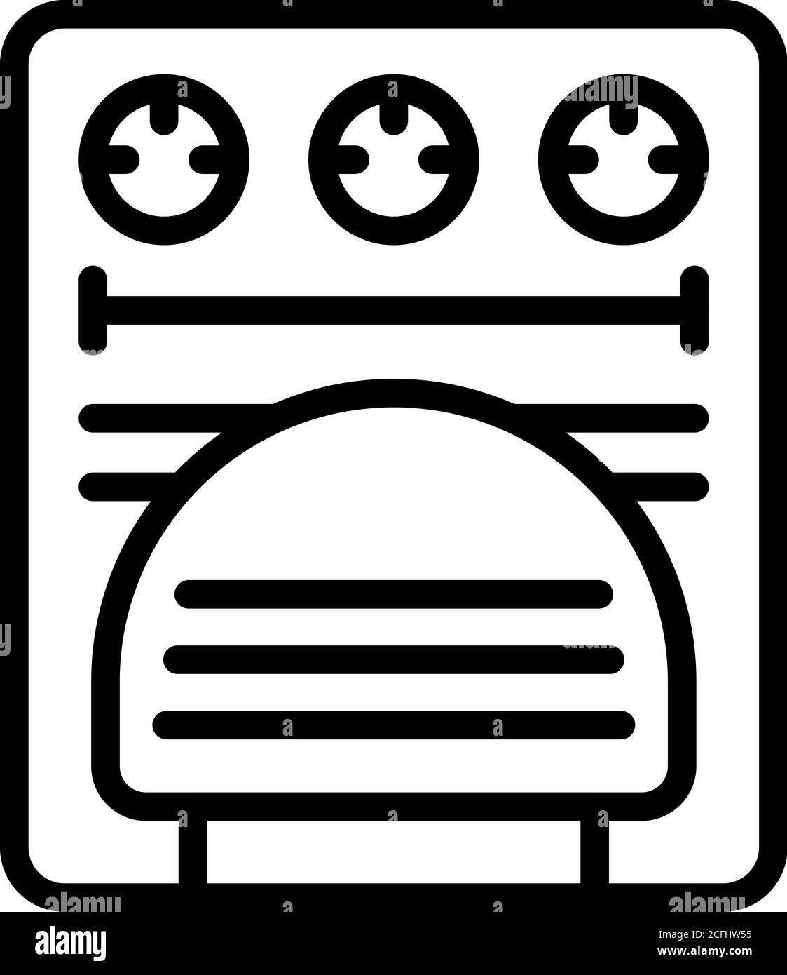 Baking oven icon, outline style Stock Vector Image & Art - Alamy