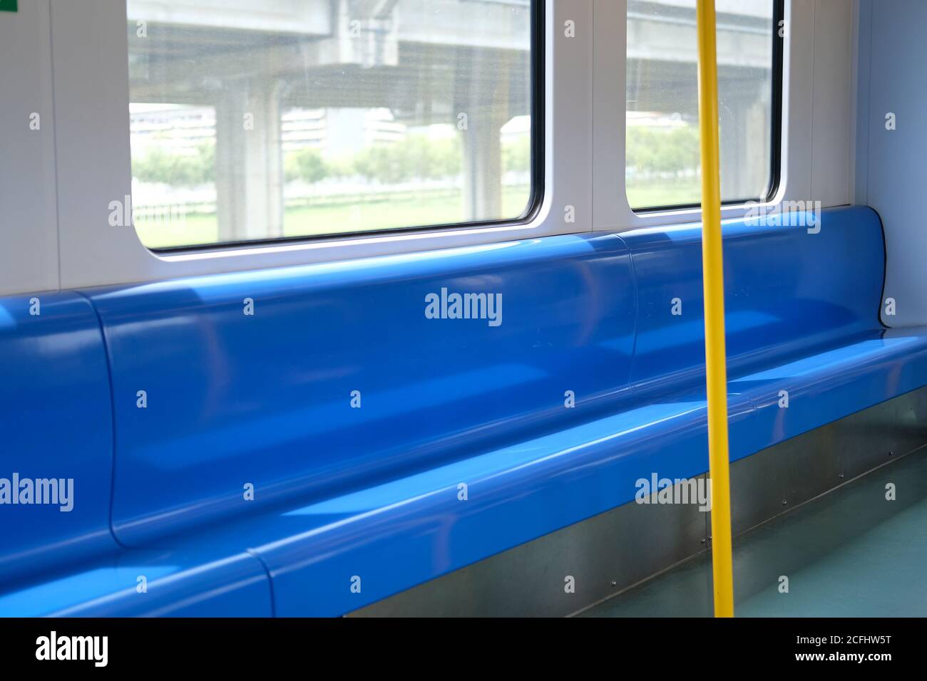 passenger chair seat in electric train. public transportation Stock ...